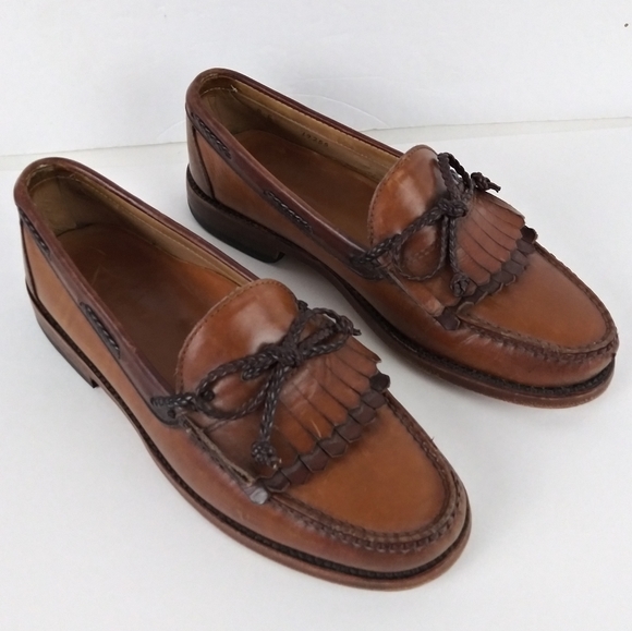 Allen Edmonds | Shoes | Allen Edmonds Brown Leather Loafers Men Size 8e ...